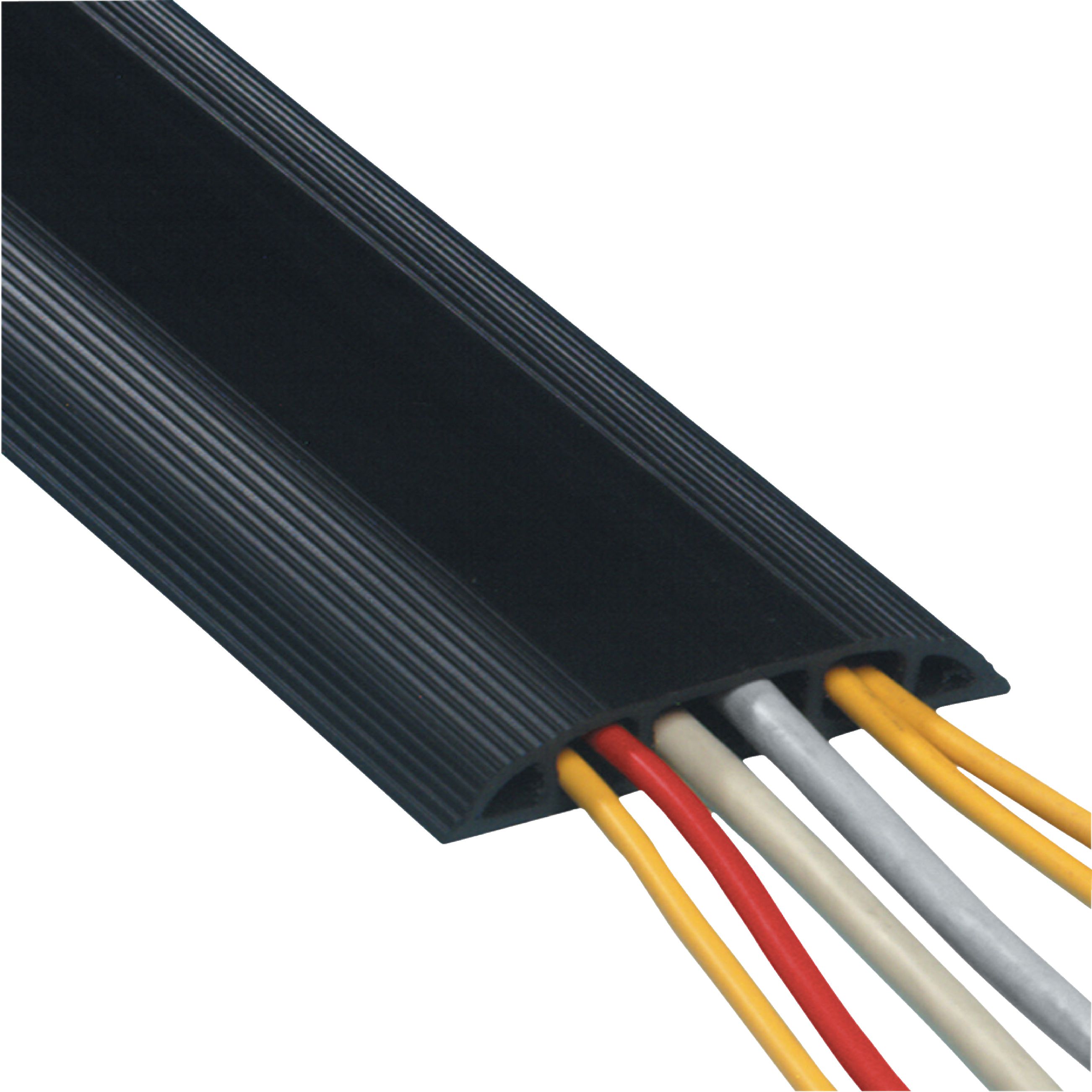 CUBRECABLES CANALETA PARA CABLES PARA SUELO -> 83mm x 150cm - NEGRO